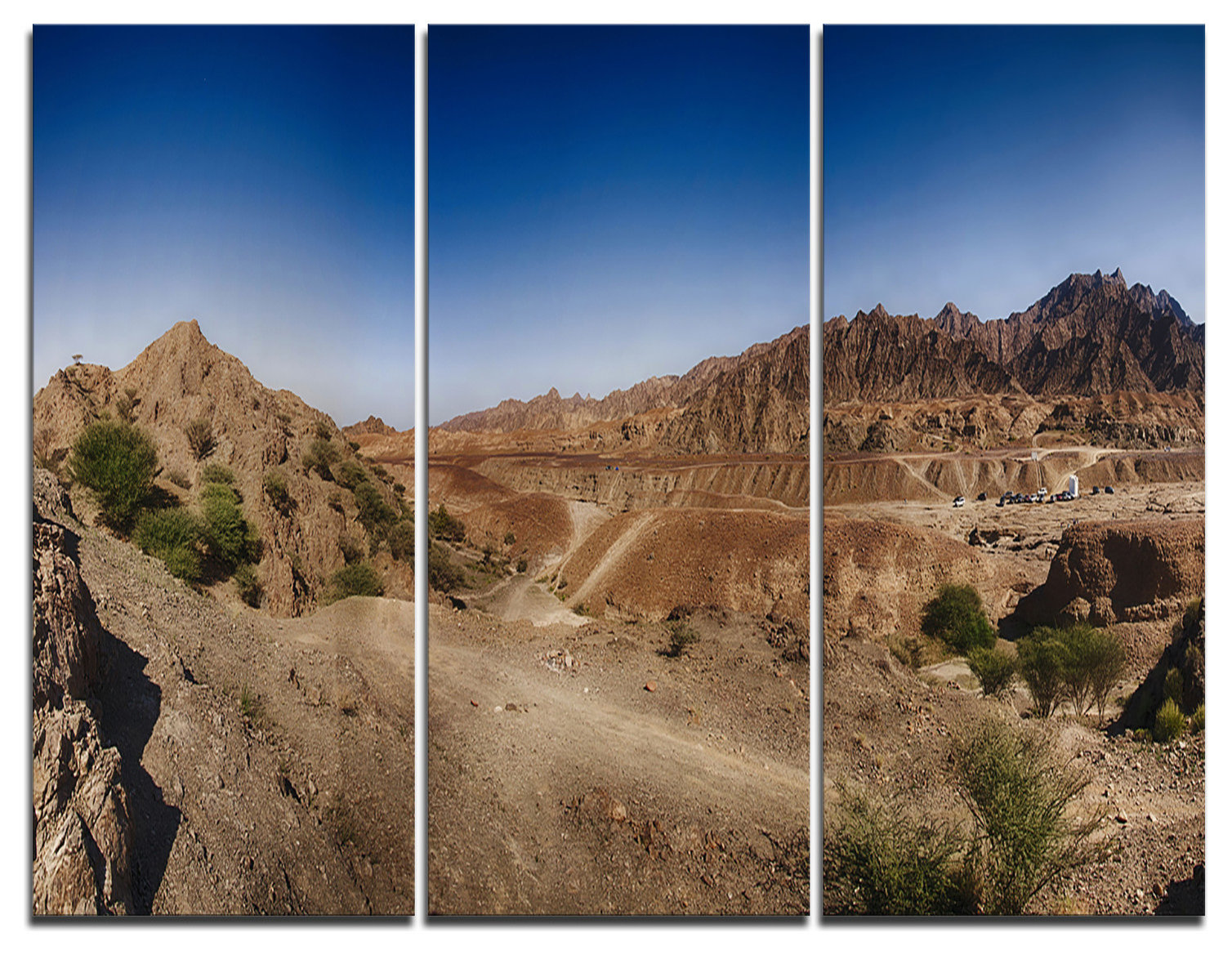 "Hatta Mountains" Landscape Canvas Photo Print, 36"x28" 3 Panel ...