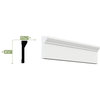 4 1/2"H x 1 1/4"P x 96"L Back Band Casing Moulding, PVC, 4 1/2"H x 1 1/ ...