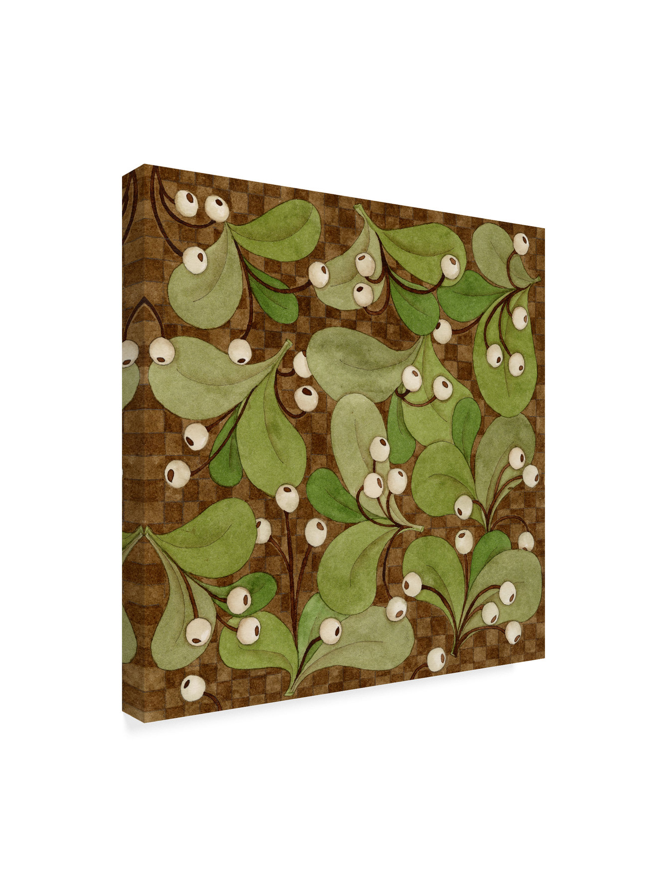 Robin Betterley 'Tallow Berry Checks' Canvas Art, 24"x24 ...