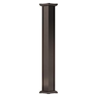 6" x 8' Endura-Aluminum Acadian Style Column, Square Shaft, Textured ...