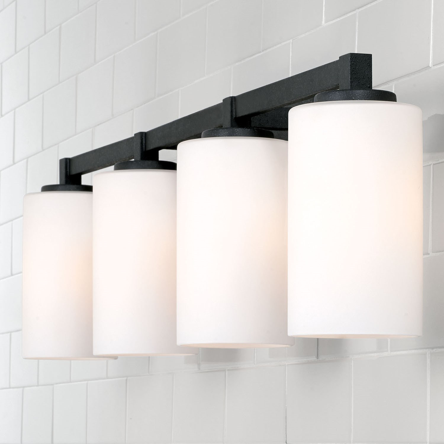 Capital Lighting Ravenwood 4-Light Vanity, Black Iron - Transitional ...