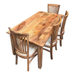 4 Leg Dining Mango Table - Transitional - Dining Tables - by Rustic ...