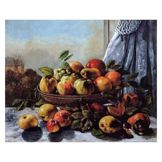 Gustave Courbet Still Life: Fruit Premium Canvas Print - Traditional ...
