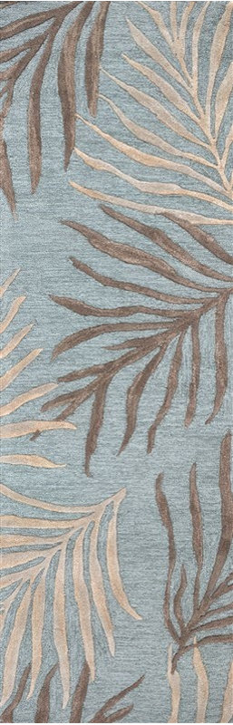 Rizzy Home Cabot Bay Coastal 5'x8', 2'6" x 8' - Tropical - Hall And ...