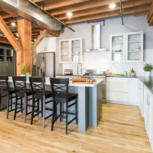 75 Beautiful Industrial Kitchen Pictures & Ideas | Houzz