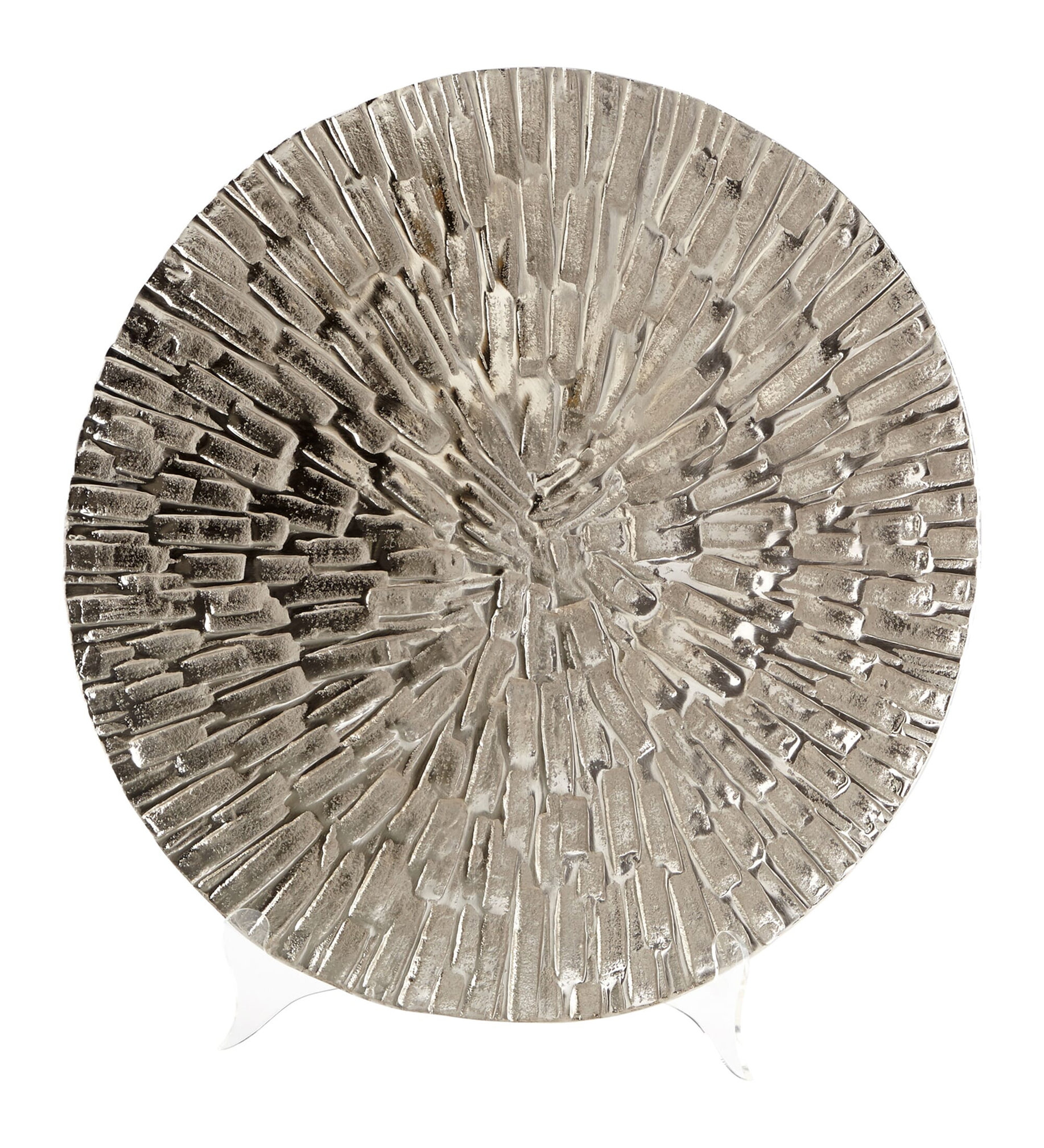 Large Flagstone Tray, Textured Nickel - Contemporary - Serving Trays ...