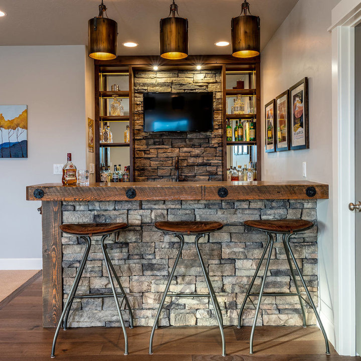 75 Home Bar with Wood Countertops Ideas You'll Love - April, 2026 | Houzz