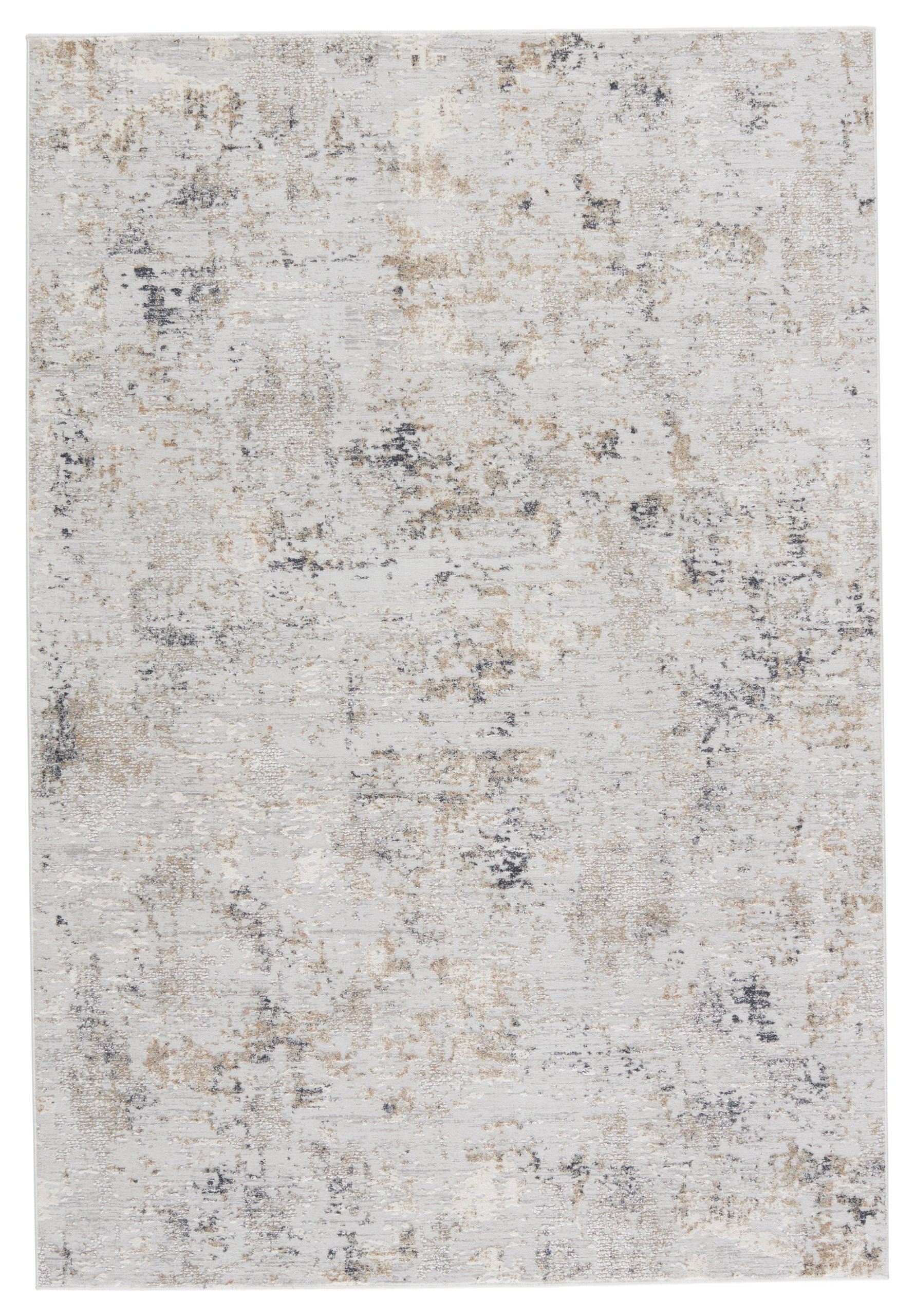 Jaipur Cirque Sereli Ciq39 Organic/Abstract Rug, Light Gray/Gold, 6'7 ...