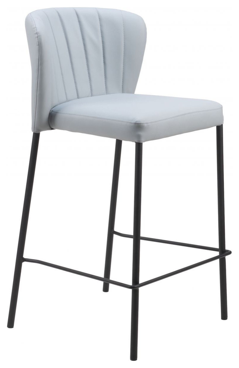 Linz Counter Stool, Set of 2, Gray - Transitional - Bar Stools And ...