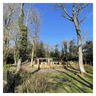 Unique garden office by the pond - Modern - Shed - Sussex - by A Room ...