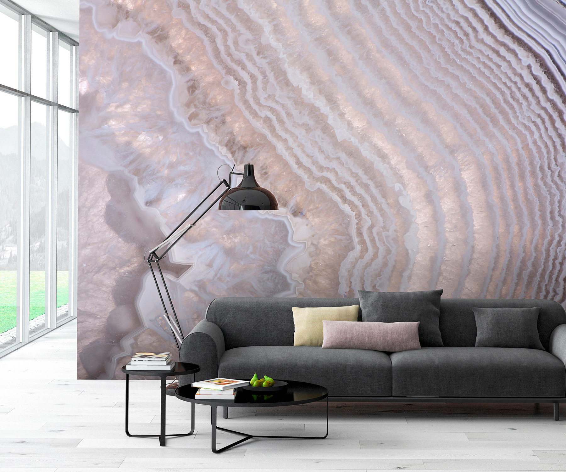 Amethyst Wall Mural - Contemporary - Wallpaper - by Brewster Home ...