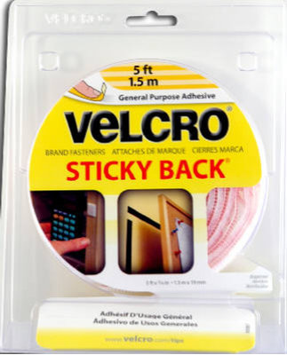 STICKY BACK TAPE WHITE 3/4" X 5' - Tools And Equipment - by Toolbox ...