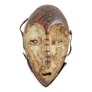Consigned Vintage Carved Lega Mask - Tropical - Wall Sculptures - by ...