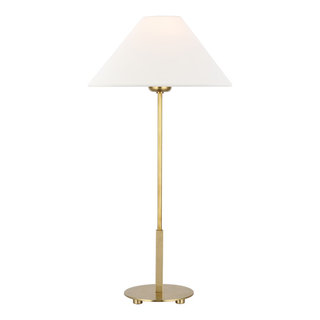 Hackney 24" Cordless Buffet Lamp in Bronze with Linen Shade - Transitional - Table Lamps - by ...