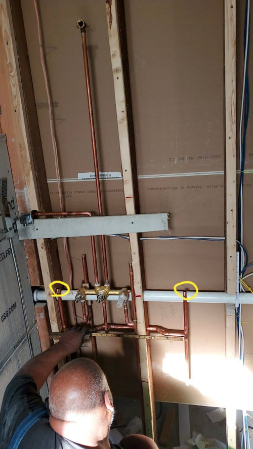 Plumbing fixture installation