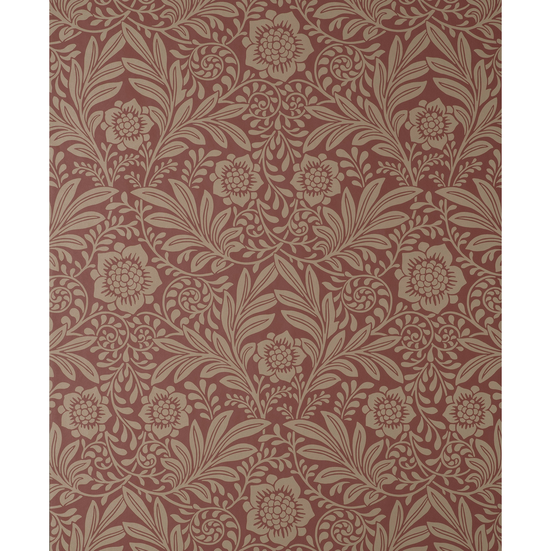 Camille Red Damask Wallpaper, Bolt - Contemporary - Wallpaper - by ...
