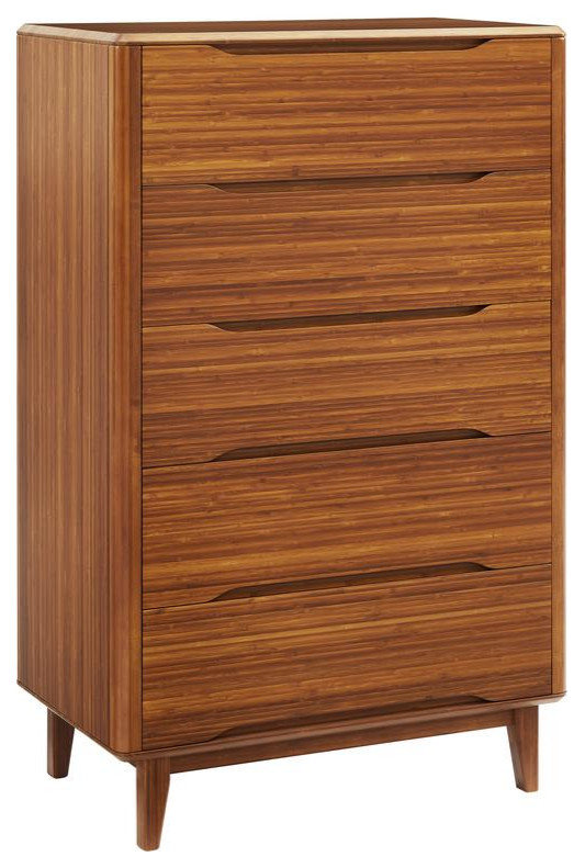 Currant Five Drawer High Chest, Amber - Traditional - Flush-mount ...