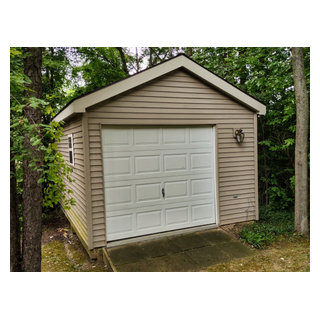Exterior Backyard Garage Trim Project - Traditional - Garage - Detroit ...