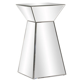 Howard Elliott End Table, Flared Mirrored, Clear - Contemporary - Side ...