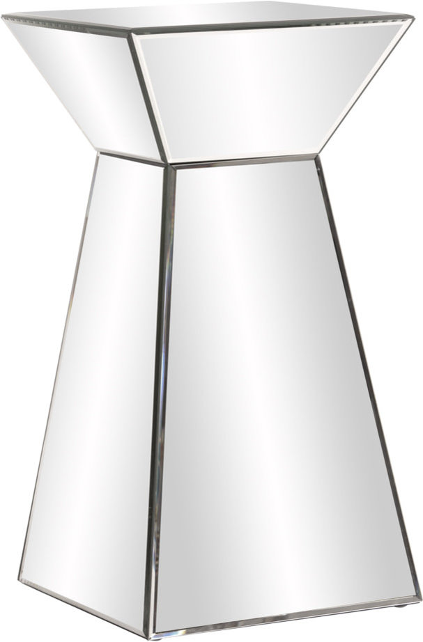 Howard Elliott End Table, Flared Mirrored, Clear - Contemporary - Side ...