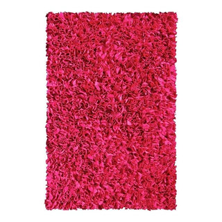 Shaggy Raggy Raspberry Area Rug, 2'8"x4'8 - Contemporary - Kids Rugs ...
