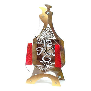 1 Time Stone Table Clock - Contemporary - Desk And Mantel Clocks - by ...