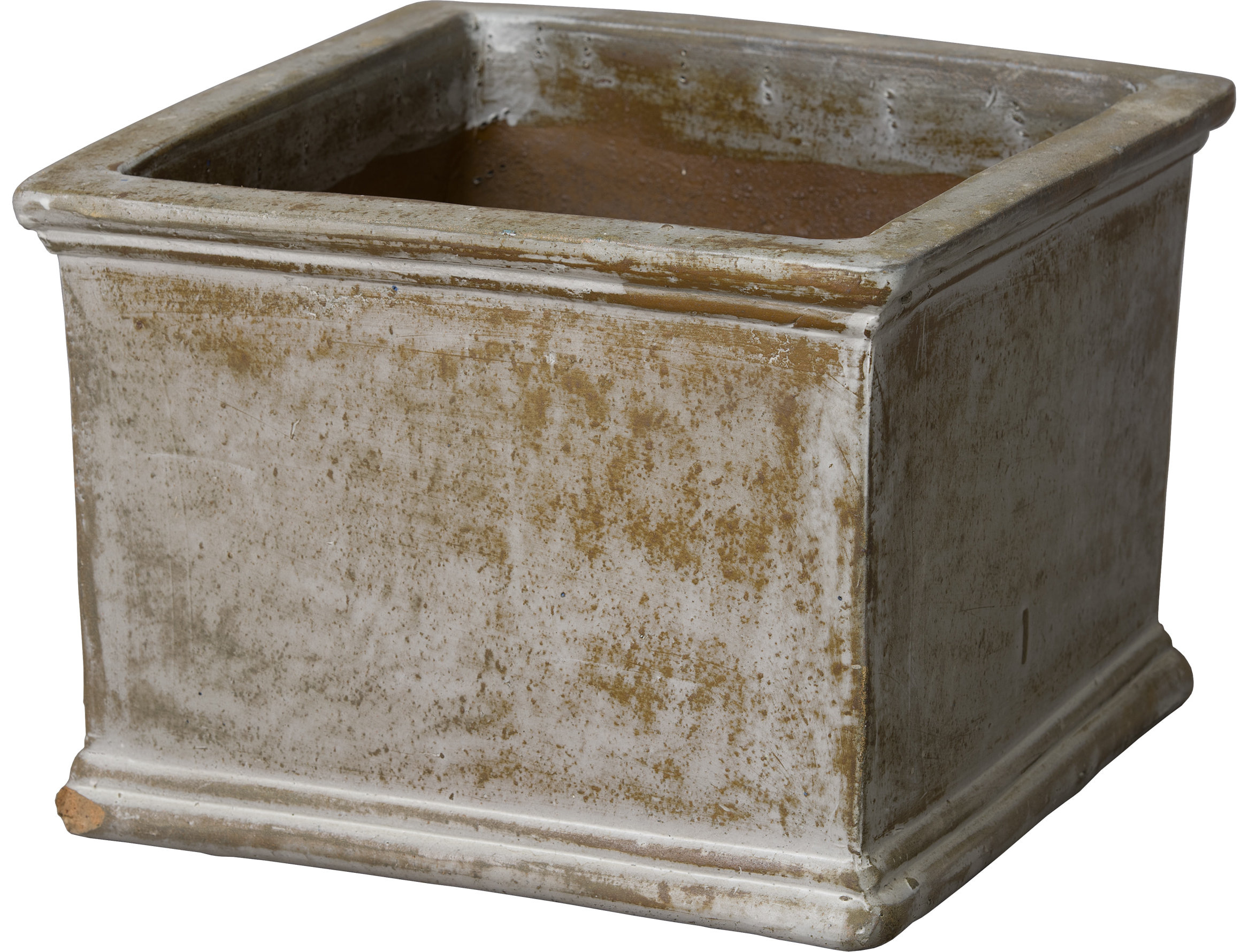 Large Low Square Planter, Large - Farmhouse - Indoor Pots And Planters ...