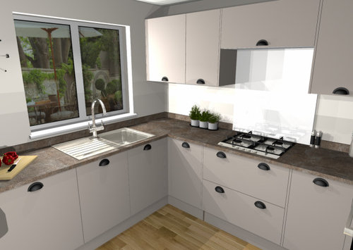 Tiles to compliment a large feature wall in kitchen? | Houzz UK