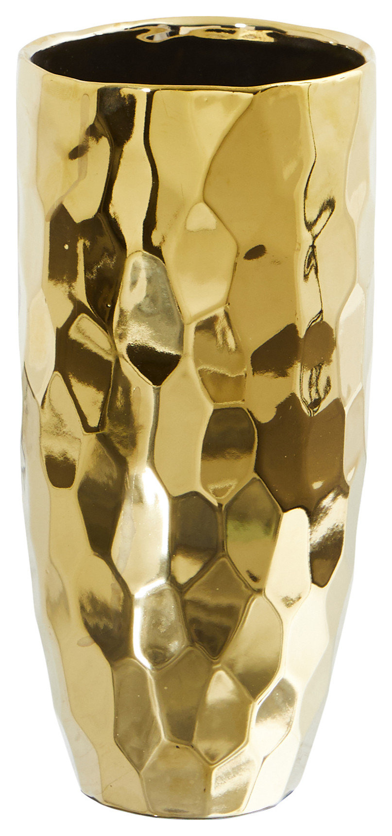 10" Designer Gold Cylinder Vase - Contemporary - Vases - by Nearly ...