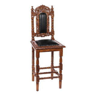 Design Toscano Charles Ii Barstool - Victorian - Bar Stools And Counter ...