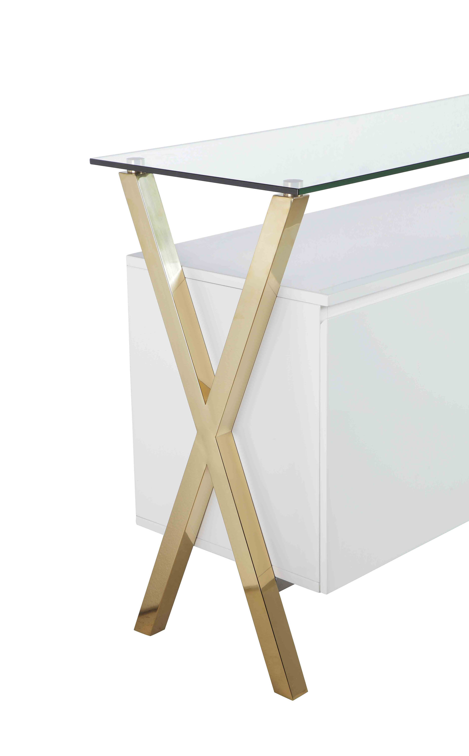 Gold Beverly Buffet - Contemporary - Buffets And Sideboards - by Pangea ...
