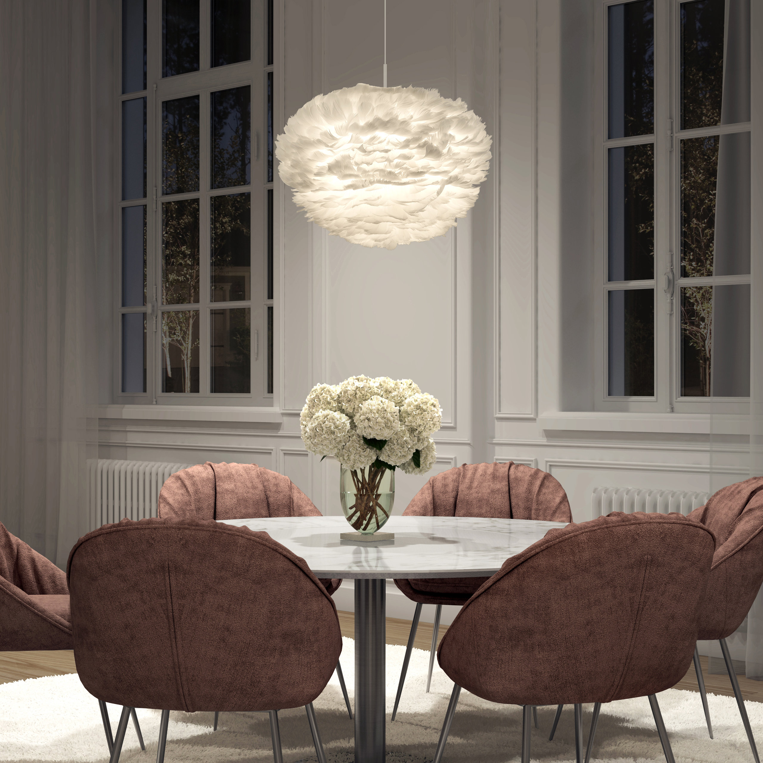 Artika Plume Modern Feathers Pendant Light Fixture - Contemporary ...