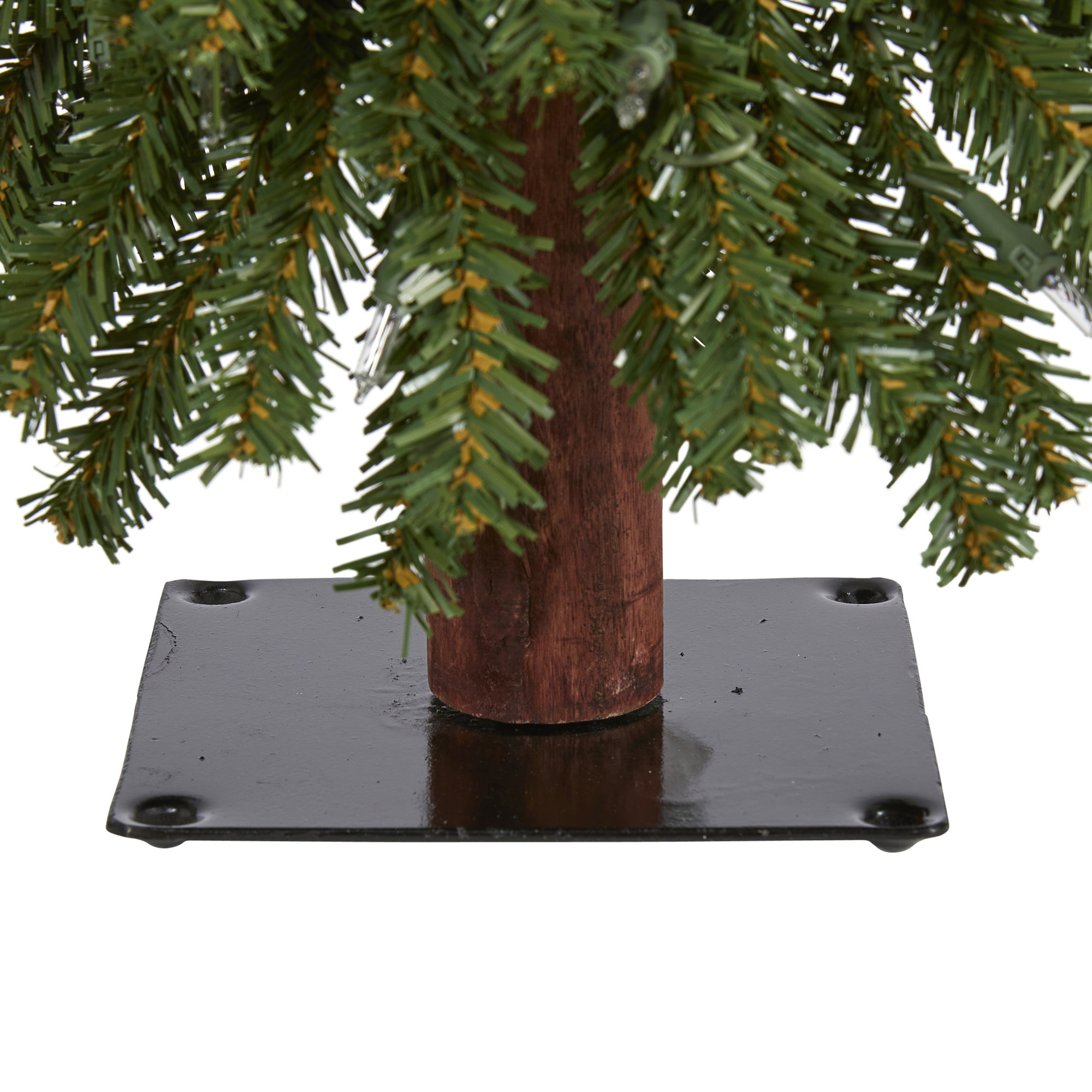 2' Grand Alpine Faux Xmas Tree W/35 Lights & Bendable Branches W ...