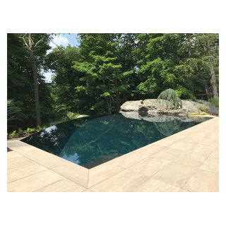 Modern Vanishing Edge Swimming Pool With Perimeter Overflow - Pools ...