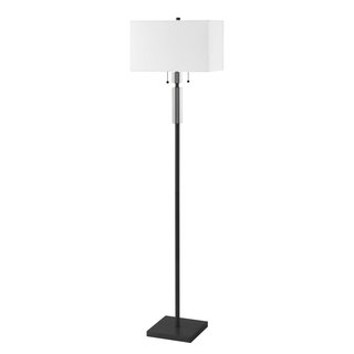 Fernanda 2 Light Floor Lamp, Matte Black - Transitional - Floor Lamps ...