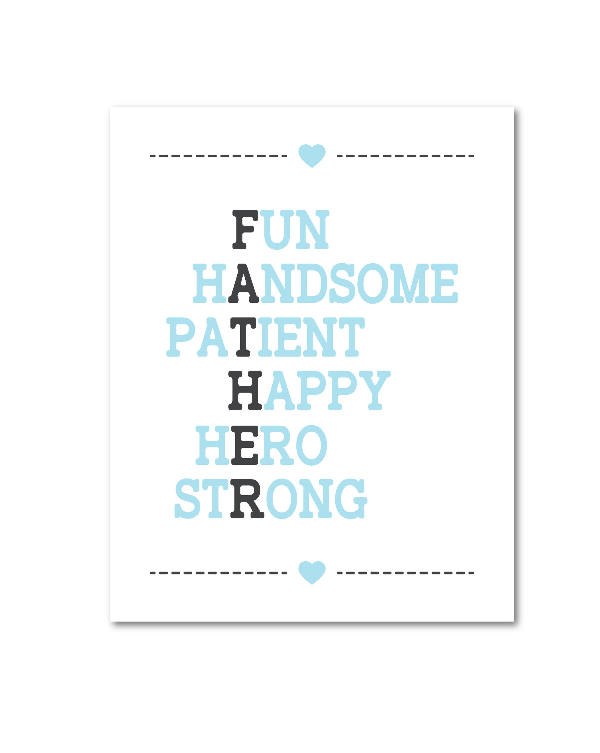 Acrostic Poem for Dad, 11"x14" Paper, Print, Father's Day Gift ...