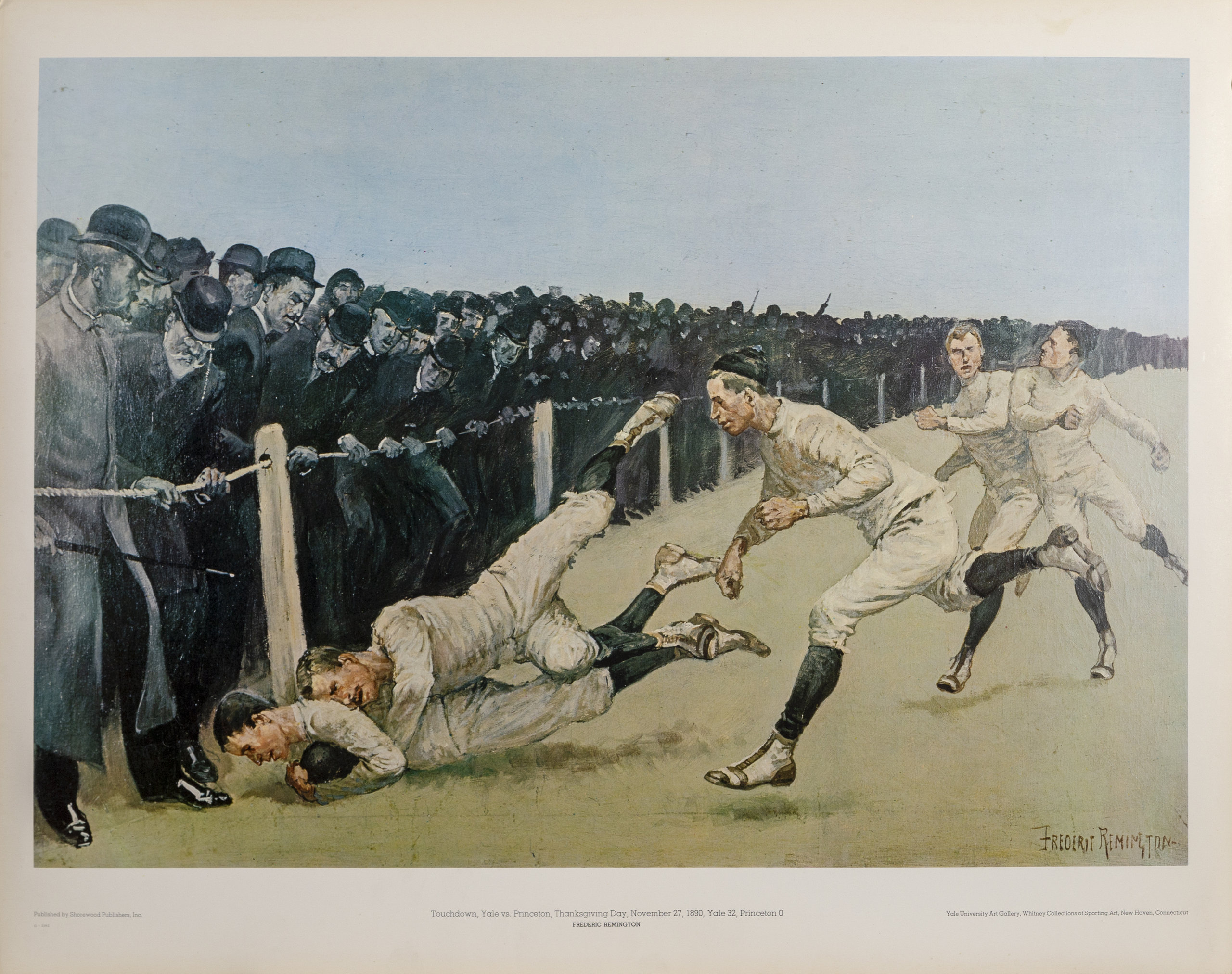 Touchdown, Frederic Remington, 23.75x15.75 - Contemporary - Prints And ...