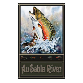 Dave Bartholet Au Sable River Art Print, 30"x45" - Contemporary - Fine ...