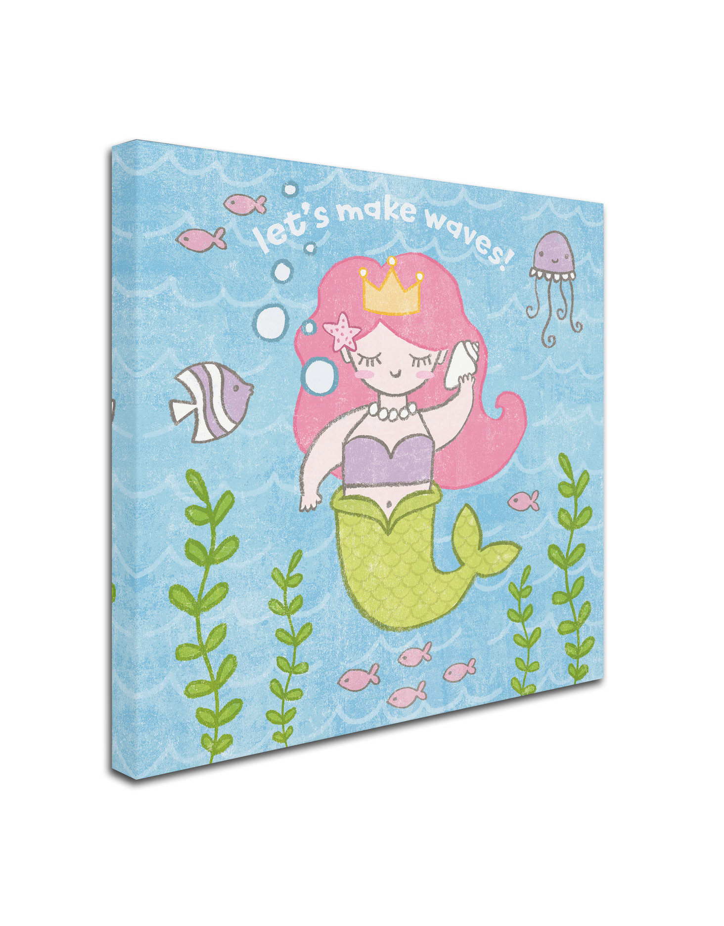 Moira Hershey 'Magical Mermaid I' Canvas Art, 35"x 35" - Beach Style ...