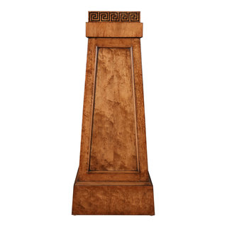 NVIN0457 Tall Burled Vintage Pedestal - Traditional - Plant Stands And ...