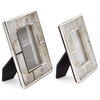 Tozai Genuine White Quartz Set of 2 Photo Frames - Transitional ...