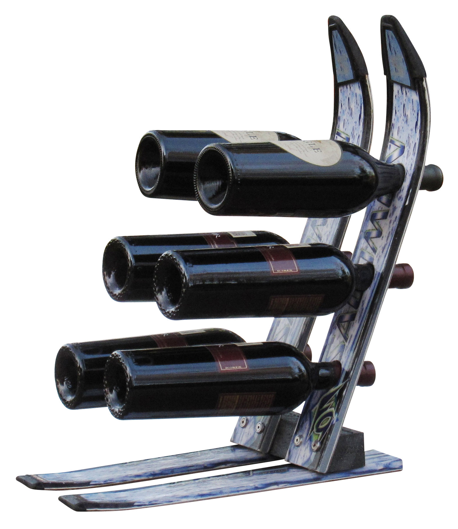 Snow Ski Wine Rack, 6 Bottle - Wine Racks - by Skichair1 | Houzz