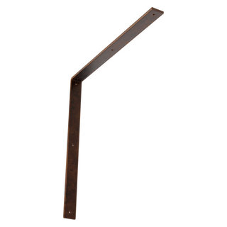 2"x20"x20" Hamilton Steel Bracket, Hammered Black, 2Wx24"Dx24"H ...