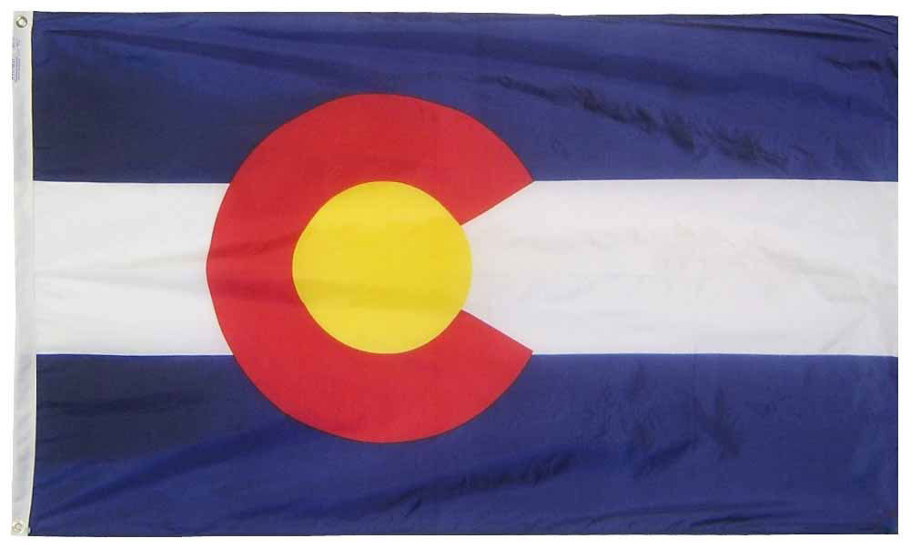 Colorado, 3'x5' Nylon Flag - Traditional - Flags And Flagpoles - by ...