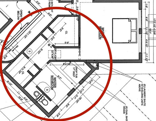 Pink 80's Master Bathroom -Layout Help | Houzz Forum