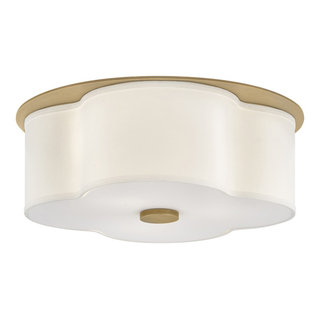 Hinkley 4644-3 Delaney Medium Flush Mount, 8.25" - Transitional - Flush-mount Ceiling Lighting ...
