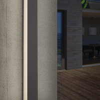 Sideways Inside-Out 24" LED Sconce, Textured White - Modern - Wall ...
