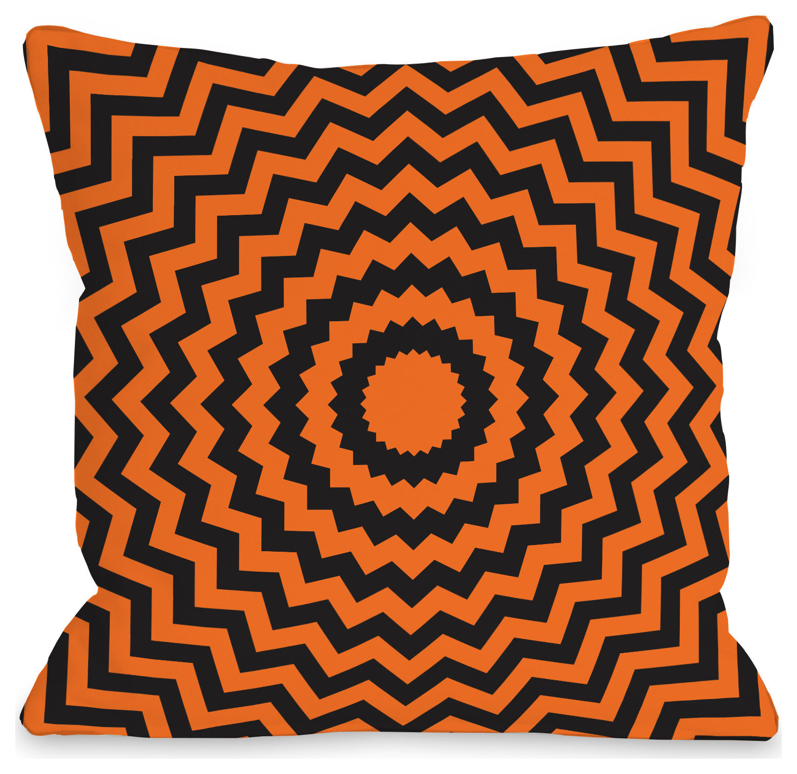 Halloween Circular Chevrons Pillow by OBC, 16x16 - Contemporary ...