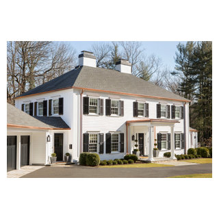 Exterior Renovation of Colonial Home with Copper Accents - Traditional ...