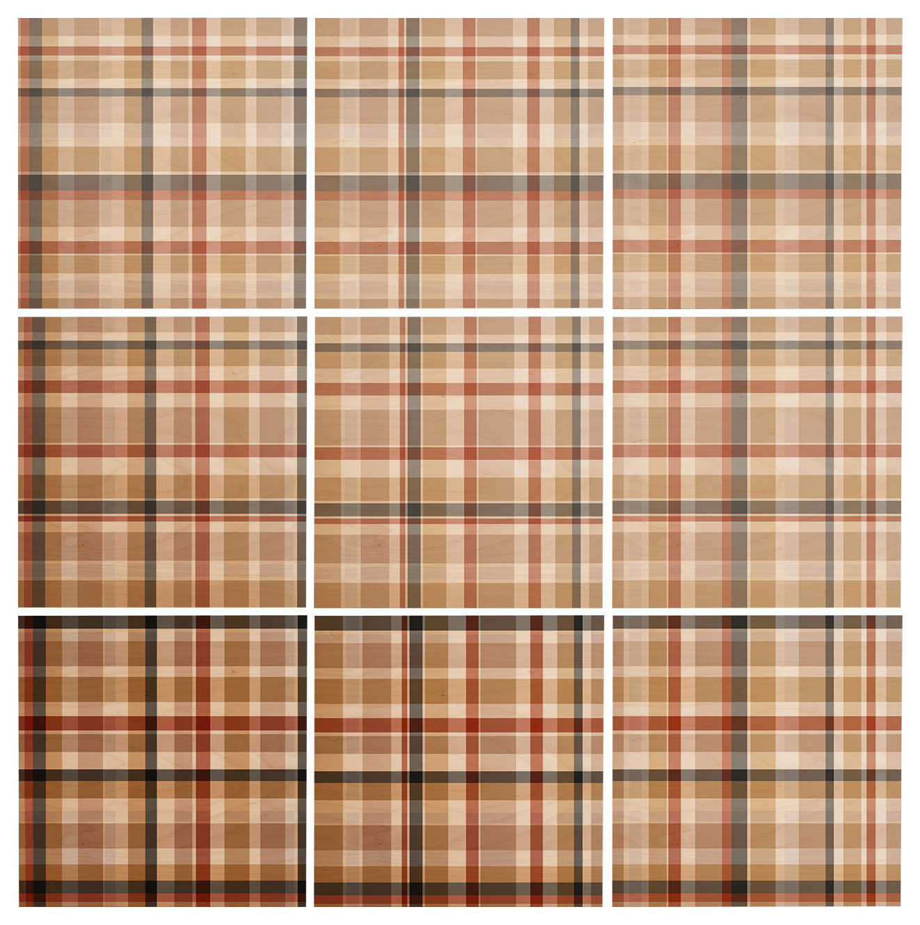 Deny Designs Lisa Argyropoulos Neutral Weave Wood Wall Mural, 4'x4 ...